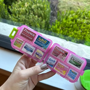 Printable Medicine Labels Pill Container, Travel Pill Case, Pill Case ...