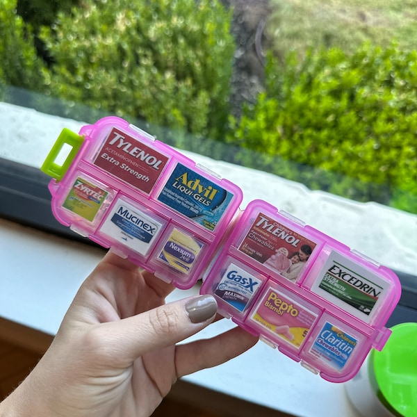 Pocket Pharmacy Labels | Pill Container, Travel Pill Case, Pill Case ...
