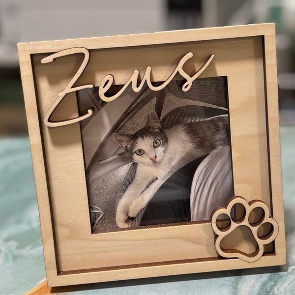 Personalized Cat Frame | Custom Cat Name Picture Frame | Gifts for Cat ...