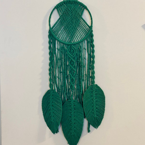 Macrame Feather PDF Pattern, DIY Macrame Leaf Macrame, Tutorial for ...