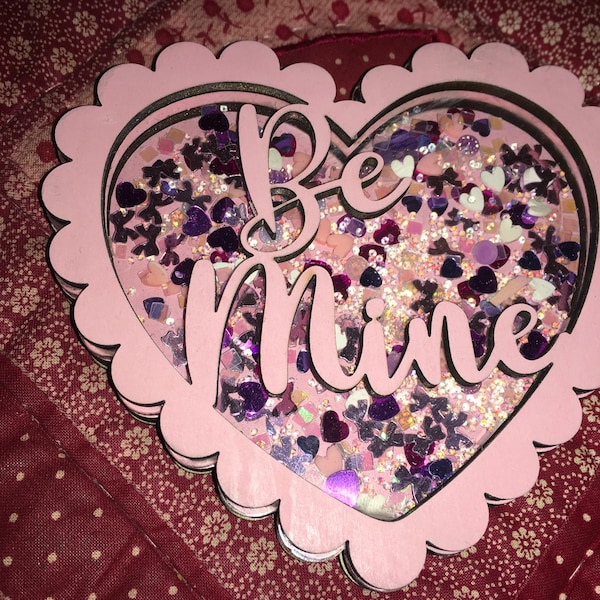 Valentines Day Wood Heart Shaker Signs, Freestanding Valentines Day ...