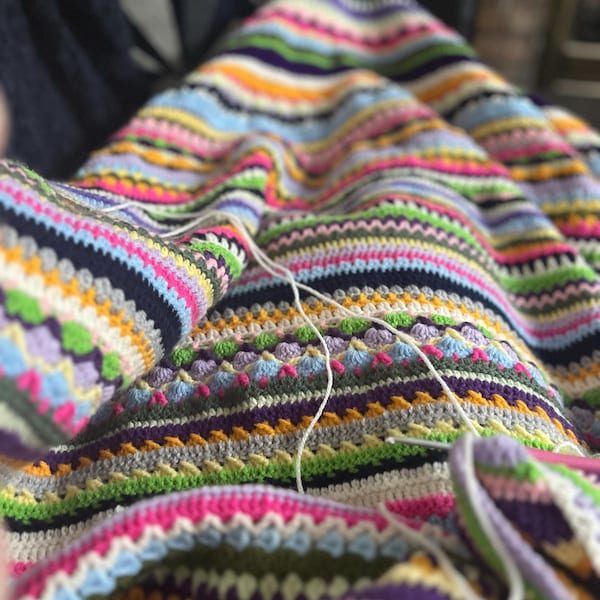 Crochet Flower Squares Tote Bag Pattern Daisy Squares Shopping Bag ...