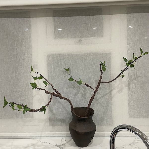 Small Artificial Tree Branch With Leaves, Faux Branch, Twigs, Sticks ...