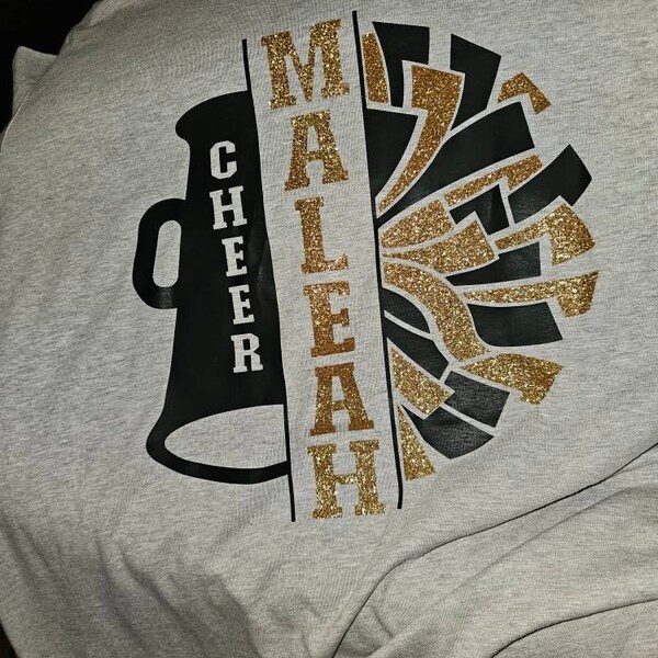 Glitter Cheer Shirt,cheer Coach Shirt,cheerleader Shirt,custom Name ...