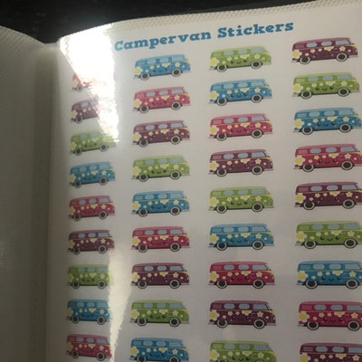 40 Cute Campervan/caravan/caravan/camping Planner Stickers - Etsy