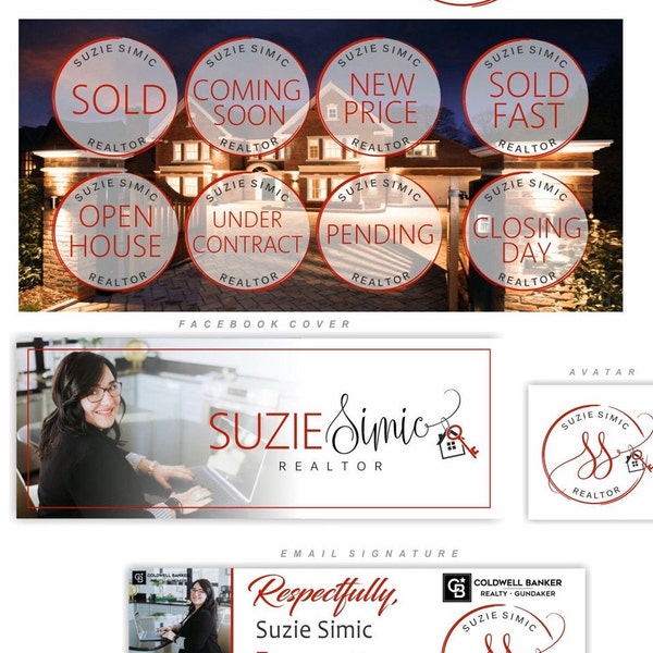 Realtor Logo Design, Real Estate Logo, Branding Kit, Real Estate ...