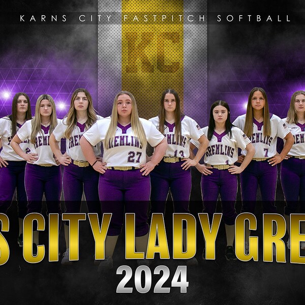 Softball THUNDER LIGHTNING Horizontal Digital Backgrounds - Etsy