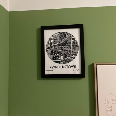 Truist Park, the Battery, Atlanta Map Map Art, Atlanta Art - Etsy