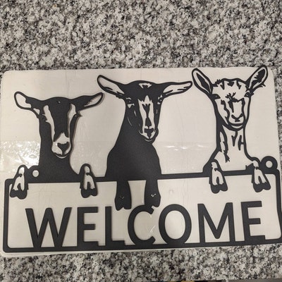 Custom Goat Farm Sign,farm Sign,metal Goat Sign,personalized Goat Ranch ...