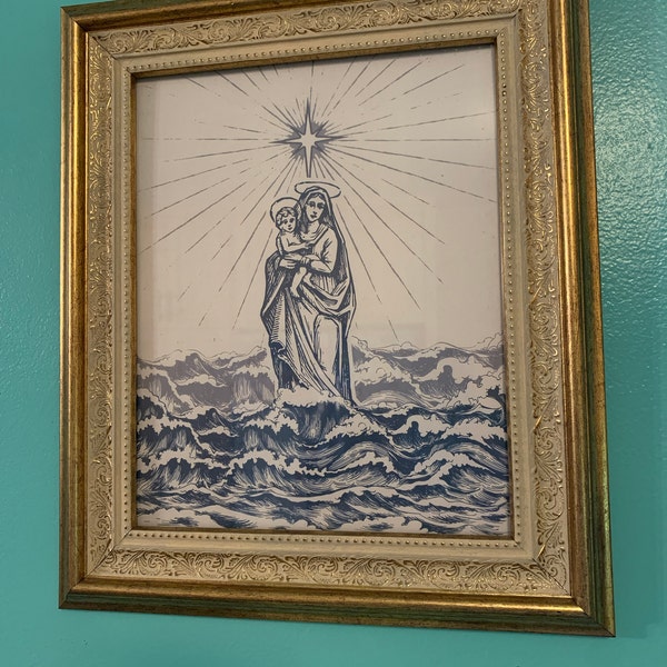Stella Maris Art Print: Star of the Sea, Marian Poster - Etsy