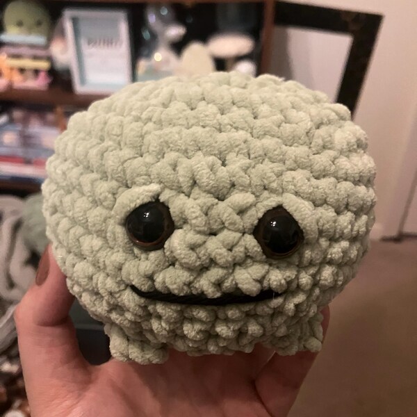 Sad Grumpy Rain Frog Crochet Amigurumi Pattern Pdf File // NOT PHYSICAL ...