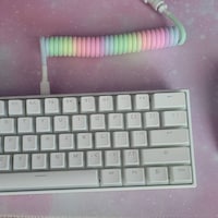 Pink Custom Coiled Keyboard USB Cable Pink Coiled Cable - Etsy