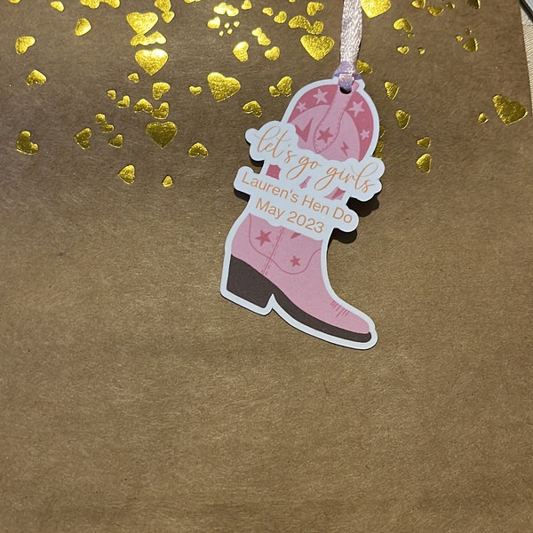 Personalised Set of 8 One Last Disco Gift Tags | Retro Disco | Hen ...