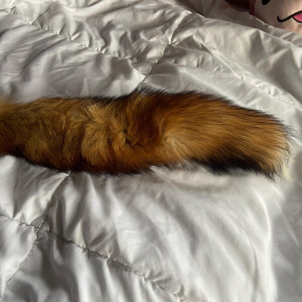 Red Fox Tails With Keychain Option - Etsy