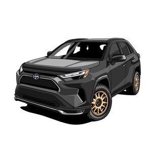 Digital Car Illustration, Custom Car Poster, Car Portrait, Car Art ...