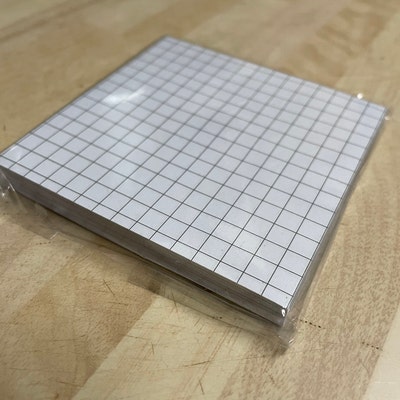 Grid Sticky Notes, Lined Paper Notes, Mini Grid, Lined Design Sticky ...