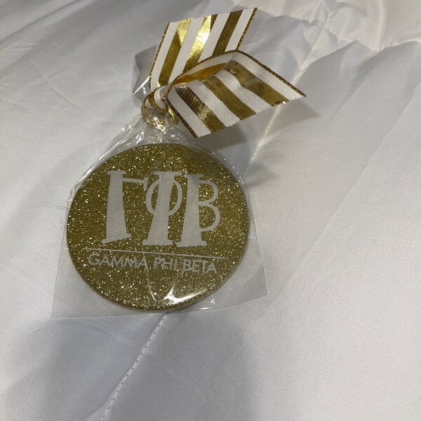 Delta Zeta Gold Metallic Script Frame - Etsy