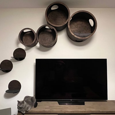 SET HUIZEN voor KATTEN, Modern Cat Furniture, Cadeau voor Cat Lover ...