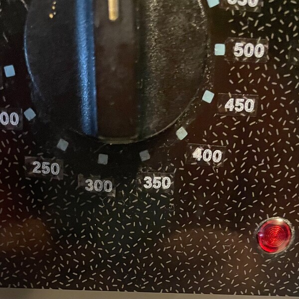 2 Dials Hi-lo Lo-hi Cooktop Burner Self Adhesive Label Black Print ...