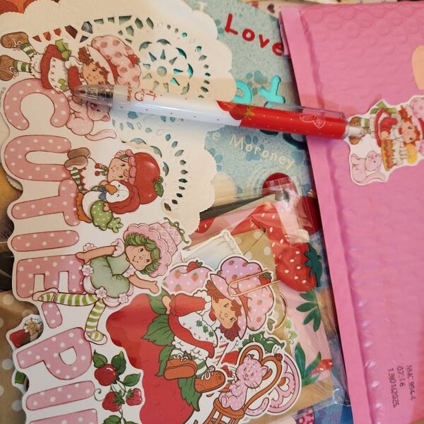 Strawberry Shortcake Stickers Papers Cards Scrapbooking and Journalling Supplies - Etsy