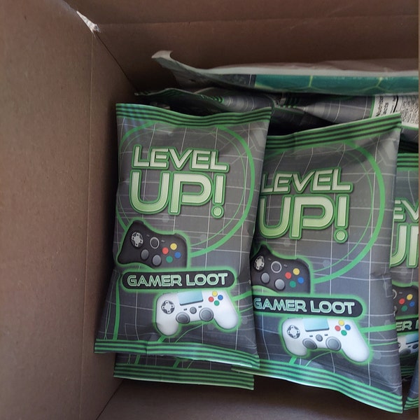 Gamer Party Candy Bar Wrapper Labels, Video Game Party Gaming Chocolate ...