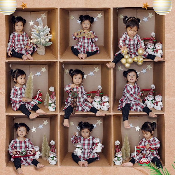 9 Box Photography Template, Collage for in the Box Photography, Inside ...