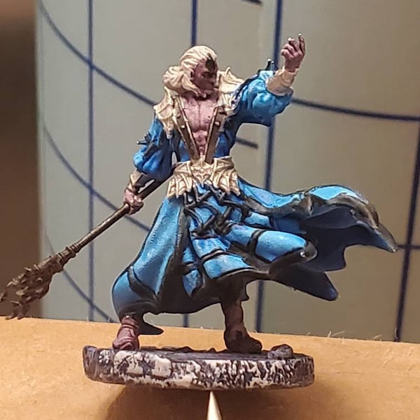 Dark Elf Drow Wizard | 5 Sizes /scales | Dnd 5e Miniature |male Magic ...