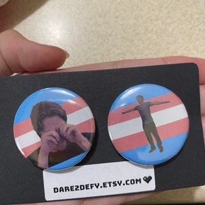 Jerma985 Jerma Twitch Streamer Bisexual Flag Meme Pins Bi Rights Set of ...