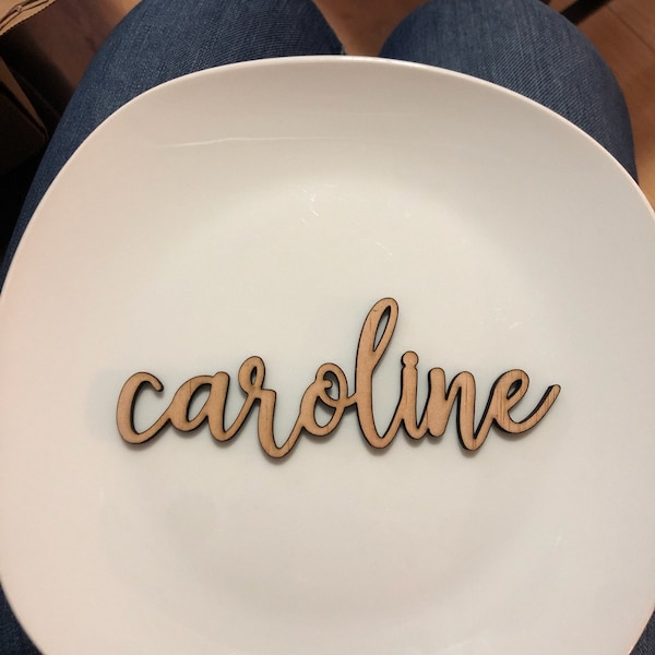 SET OF 10 Laser Cut Wooden Names - I - Etsy
