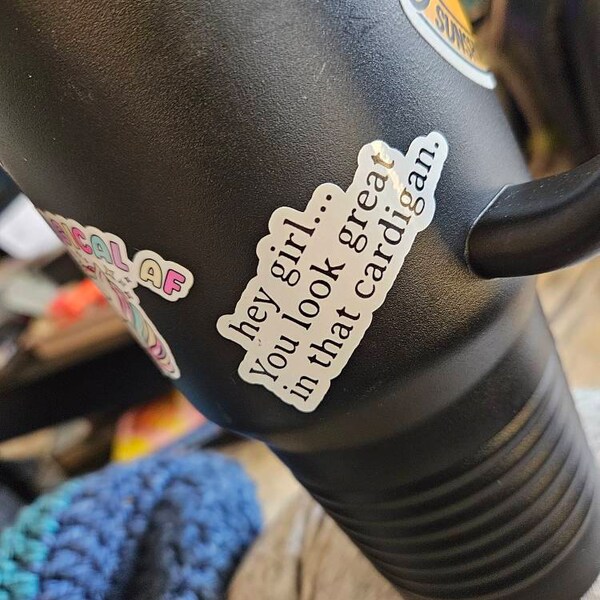 Hey Girl Cardigan Sticker, Funny Teacher Gift - Etsy