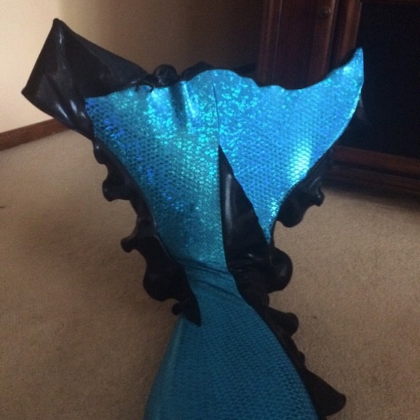 Adult Mermaid Tail Custom Fit YOUR Monofin or Flippers - Etsy