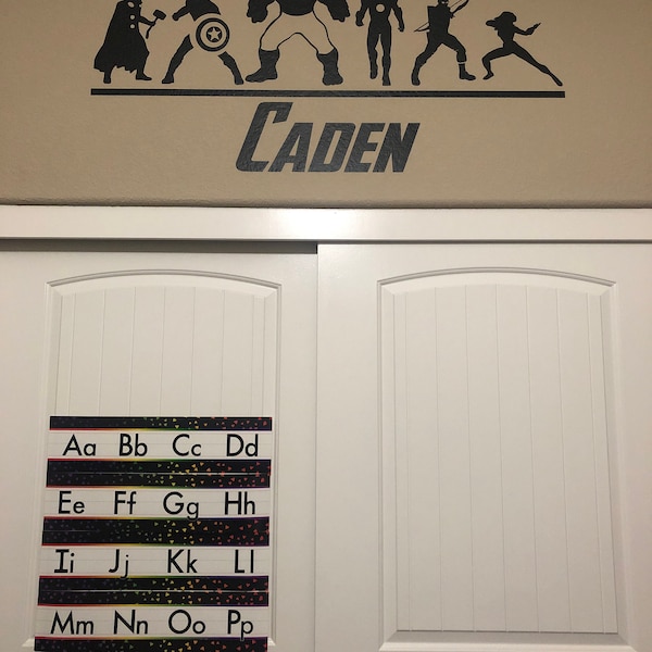 The Avengers Wall Decal | Personalized Superhero Name Decal/sticker ...