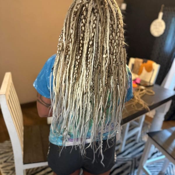 Temporary Locs, Triunity Set, White, Ginger and Light Olive Green ...
