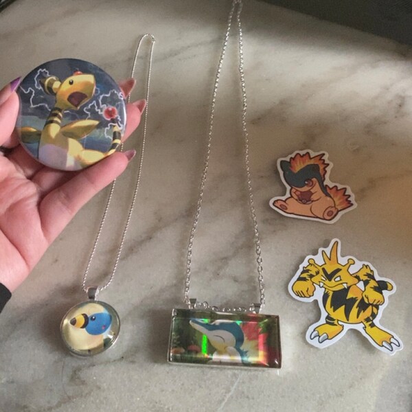 Upcycled Pokemon Stickers - Set of 12 - Pokemon Card Stickers - Pokemon ...