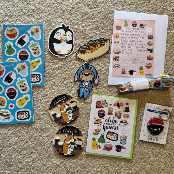 Note Card Thank You Mochi A2 - Etsy