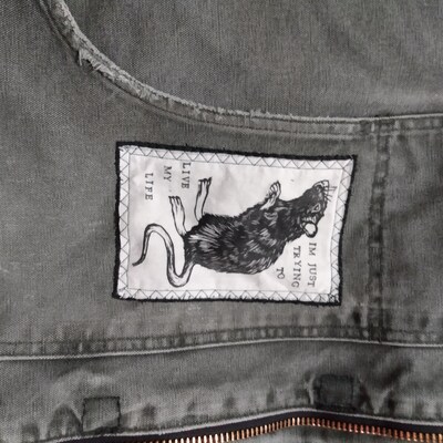 Handmade Rat Patch Rat Patch Rat Accessories Animal Patches Iron on ...