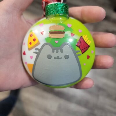 Pusheen the Cat Gray Wedding Cake Topper Couple Figure Custom Order - Etsy