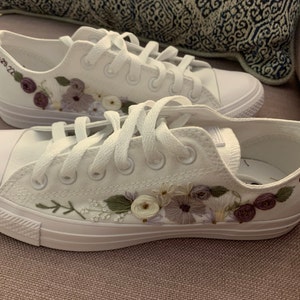 Custom Converse Chuck Taylor All Star LOW Shoes Embroidered by Hand to ...