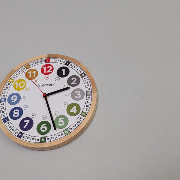Holzwerk HEY KROKO Children's Wooden Wall Clock, 25 Cm Ø Crocodile ...