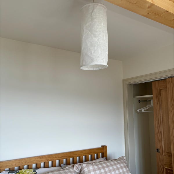 Linen Pendant Lamp Shade LUCIA / Sheer Linen Lampshade / Ambient ...