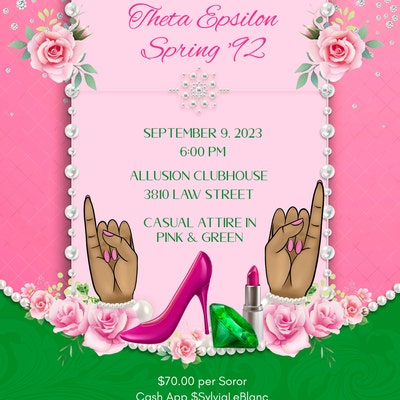 Editable Pink Green Invitation Template Adult 20th 30th 40th 50th ...