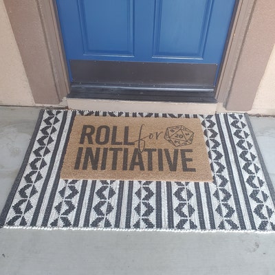Roll for Initiative Doormat, Dungeons and Dragons Doormat, D&D Doormat ...