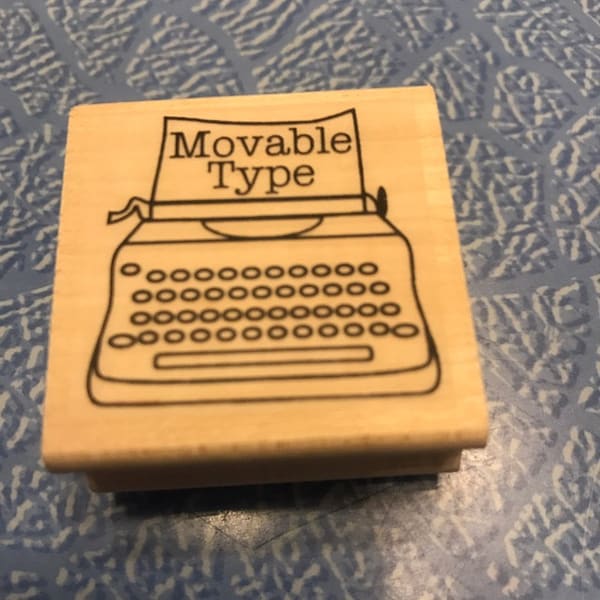 Typewriter Personalized Rubber Stamp - Etsy