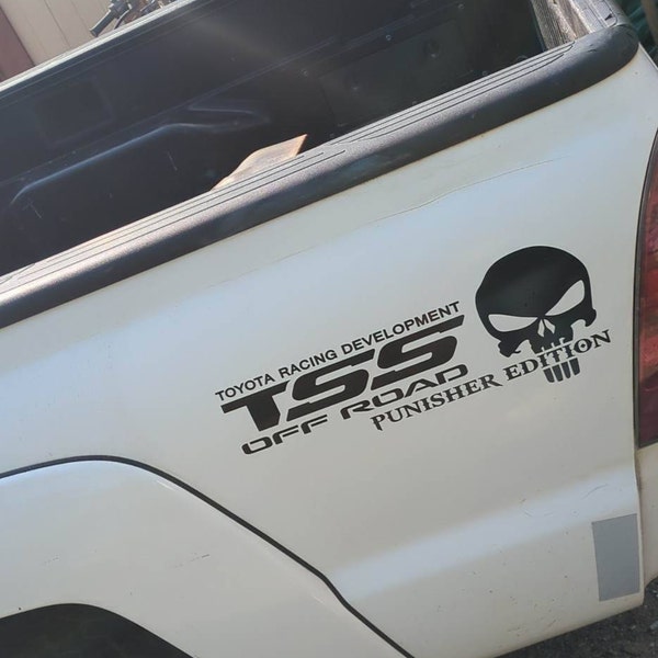 TSS off Road Punisher Edition Decals Fits Toyota Tacoma Tundra Bedside ...