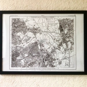 Map of CANALS and Navigable Rivers William Swire 1888 Rare Exceptional ...