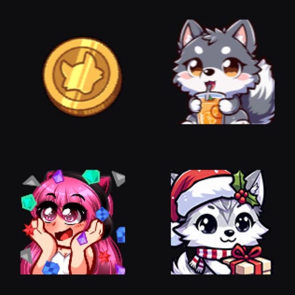 Vampire Girl Twitch Emote, Evil Vampire Girl, Kawaii Anime Emote, Gamer ...