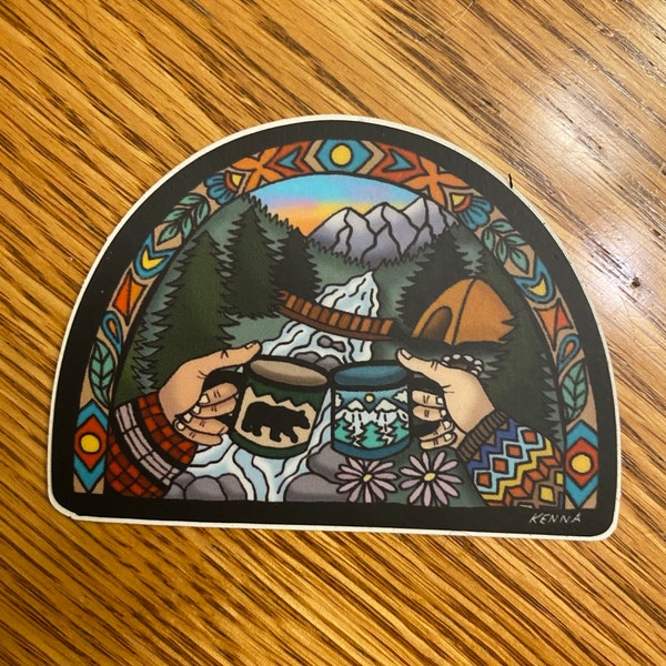 Nature Sticker Set of 4, WA Sticker, Vinyl Sticker, Sticker Gift Set ...