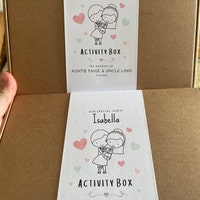 Personalised Kids Wedding Activity Box, Kids Activity Pack, Child ...