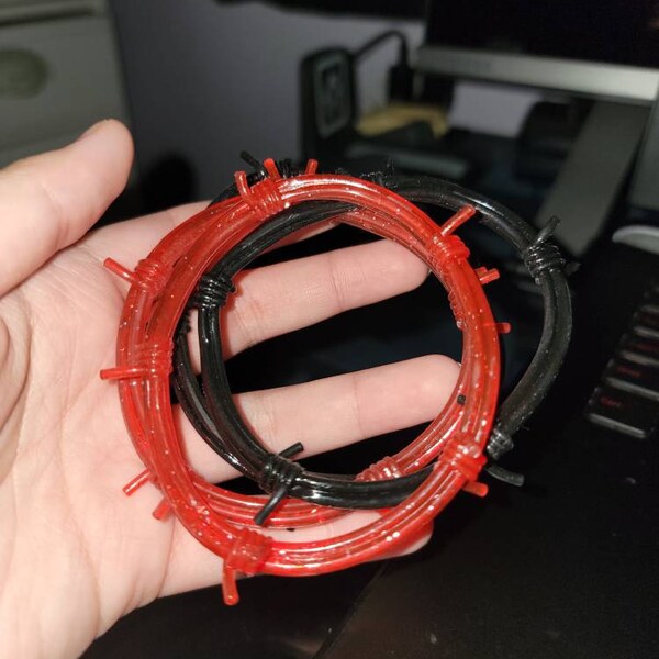 VTG Y2K Hot Topic Jelly Barbwire Novelty Bracelets Mall Goth Jewelry - Etsy