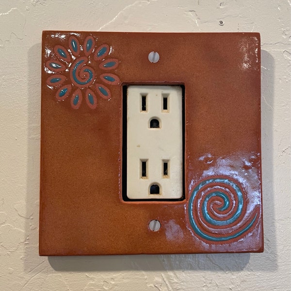 Blue, Solid Royal Blue Color, Light Switch Cover, Single Switch, Double ...